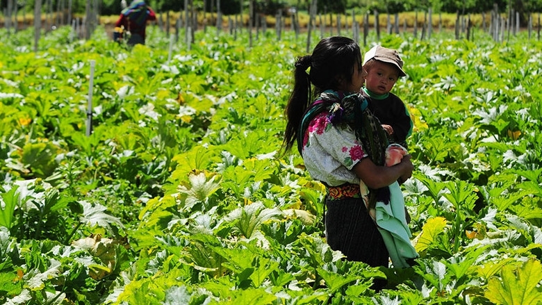 Guatemala mujer con su hijo